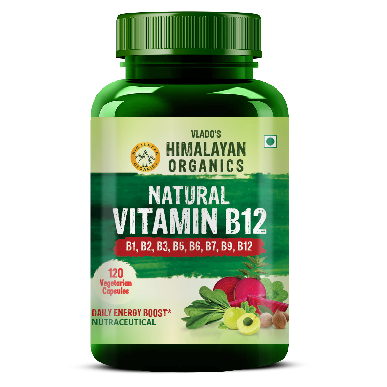 Vlado’s Himalayan Organics Natural Vitamin B12 ( 120 Caps) | NUTRABAY™