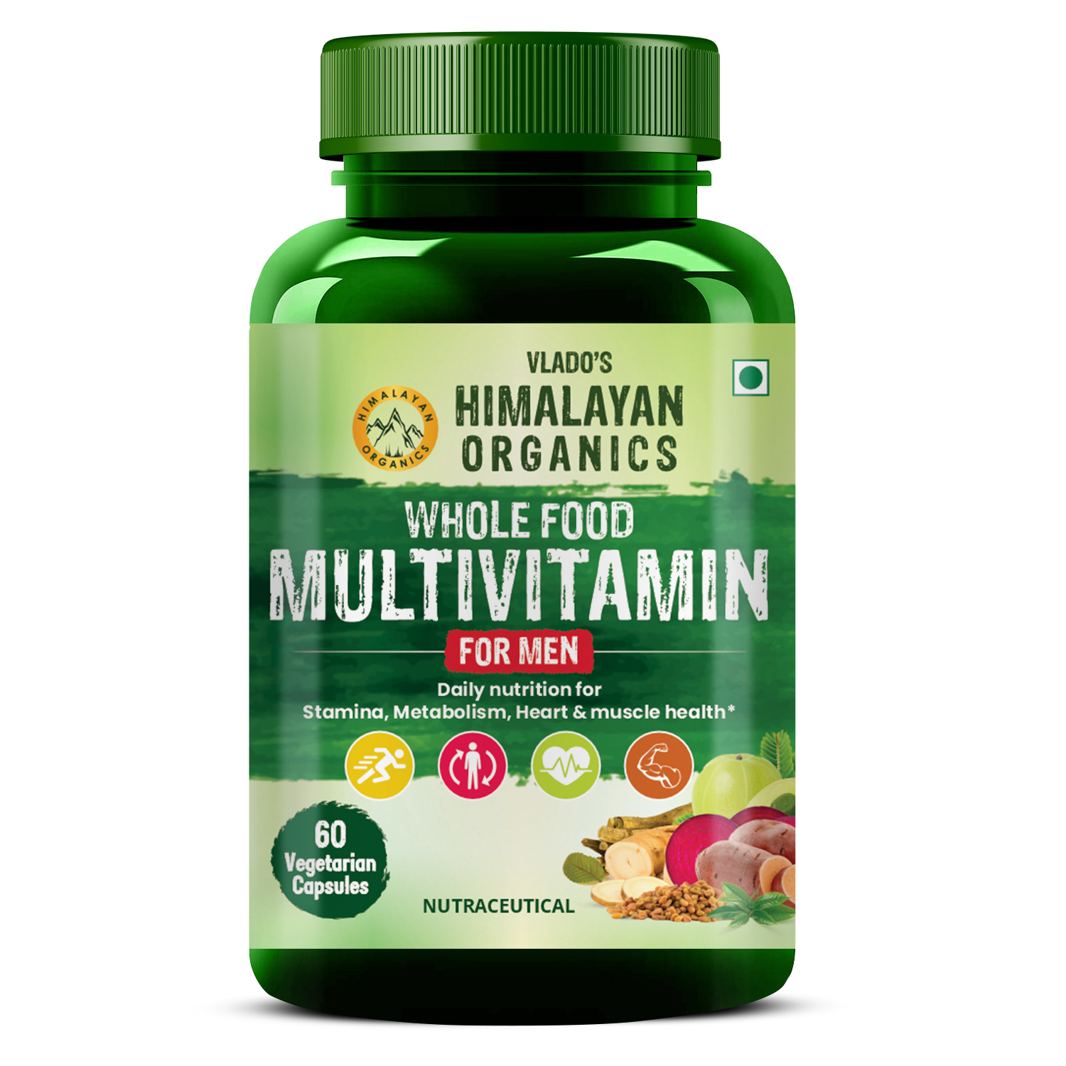 Vlado’s Himalayan Organics Whole Food Multivitamin for Men - With ...
