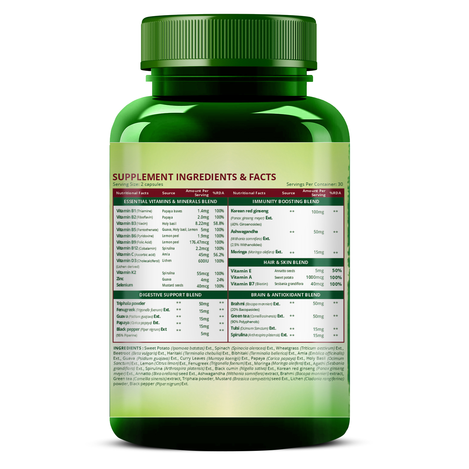 Vlado’s Himalayan Organics Whole Food Multivitamin for Men - With ...